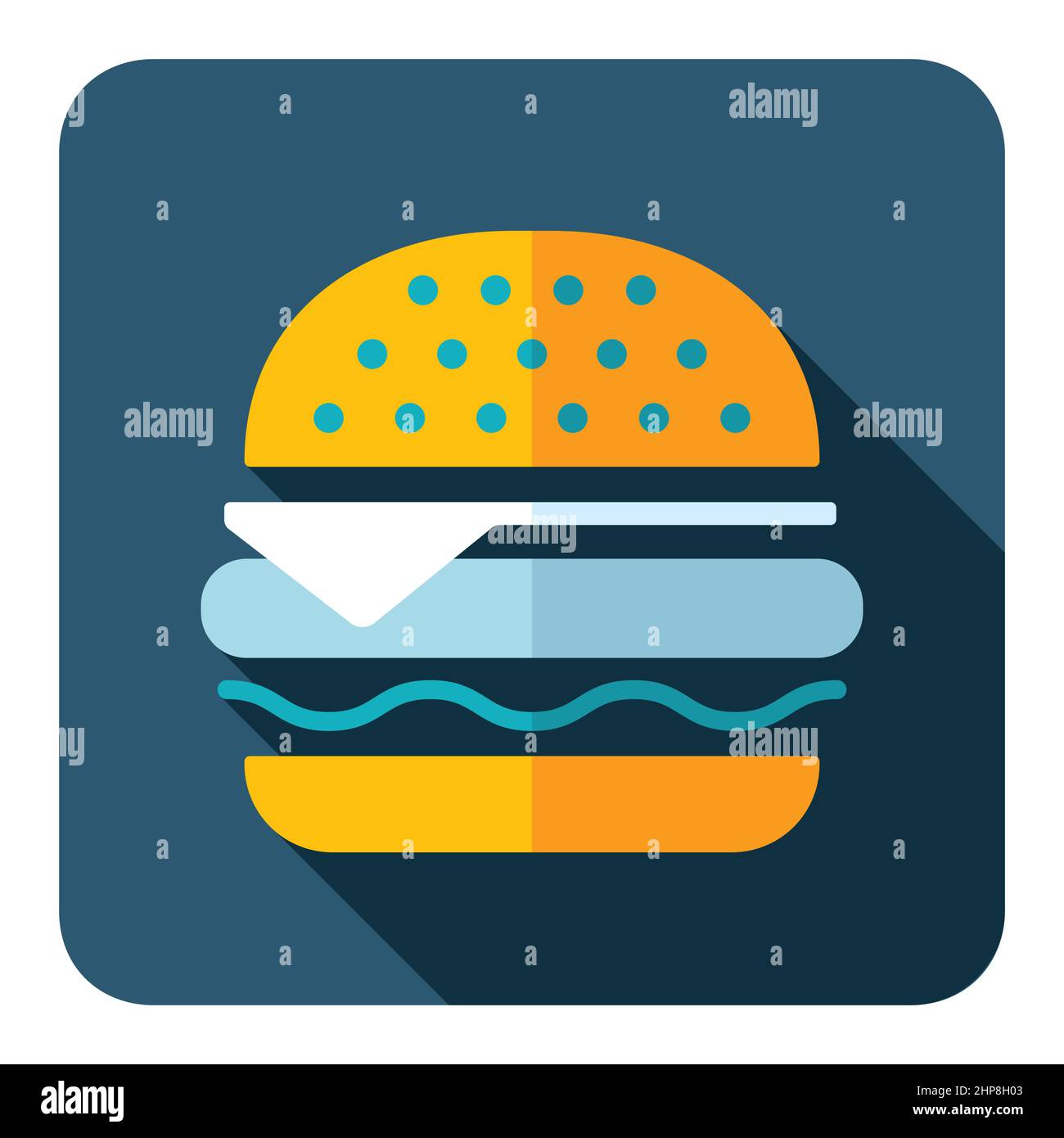 Burger vector icon. Fast food sign Stock Vector Image & Art - Alamy