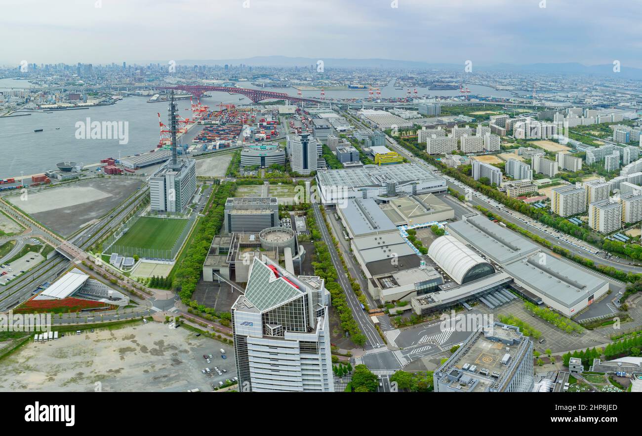 Japan osaka birds eye view hi-res stock photography and images - Alamy