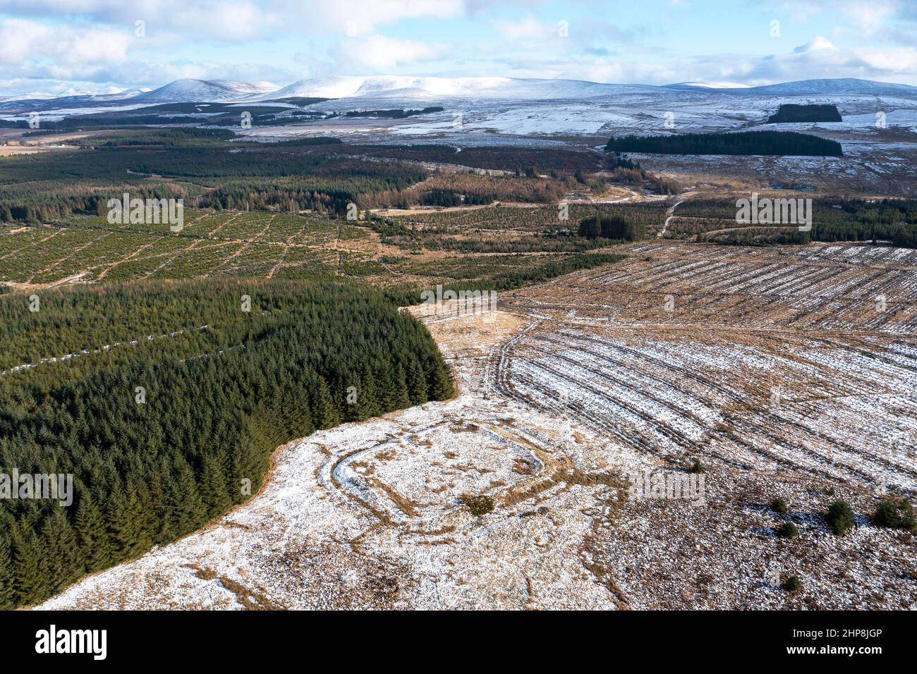 Castle greg aerial view hi-res stock photography and images - Alamy