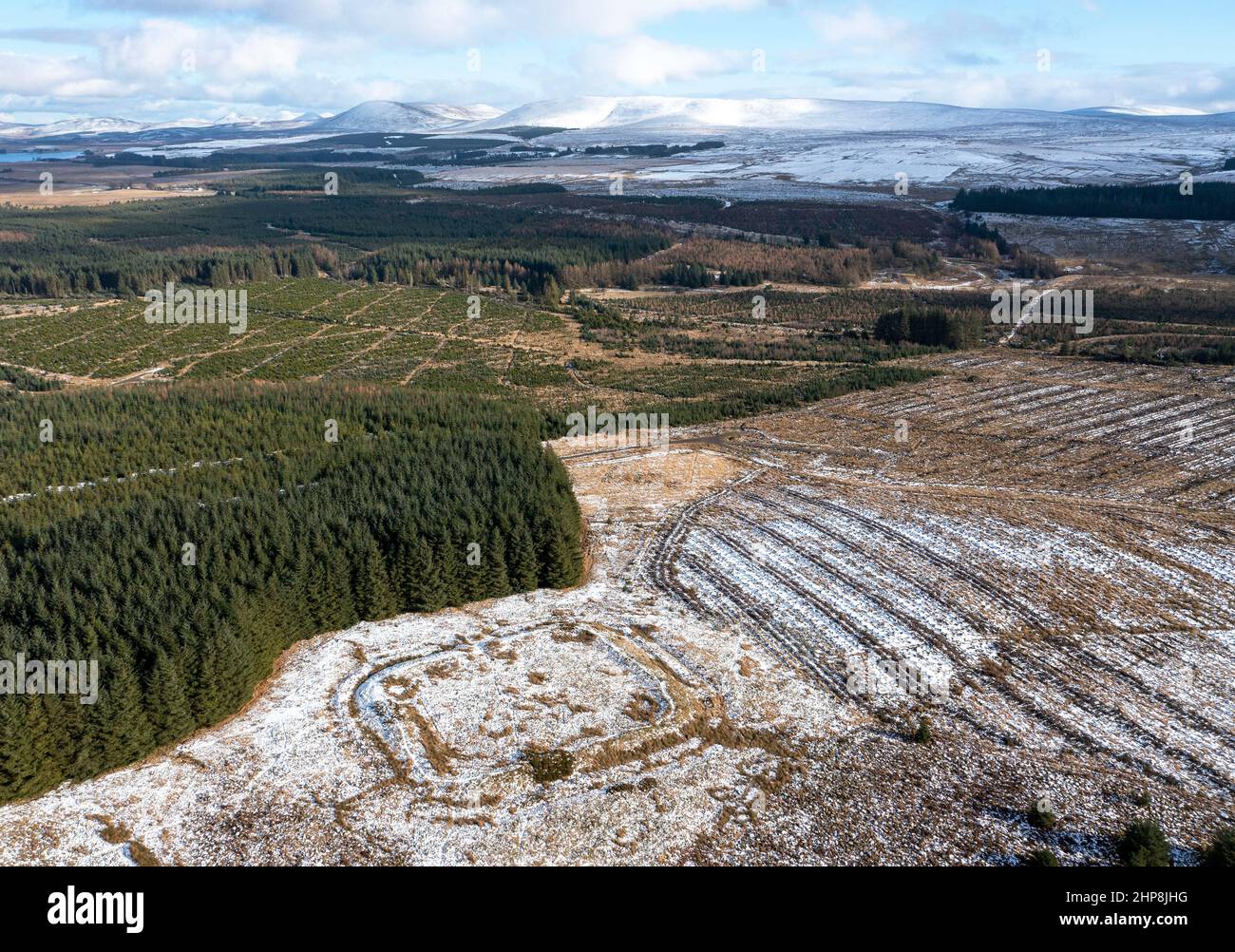 Roman fortlet drone hi-res stock photography and images - Alamy