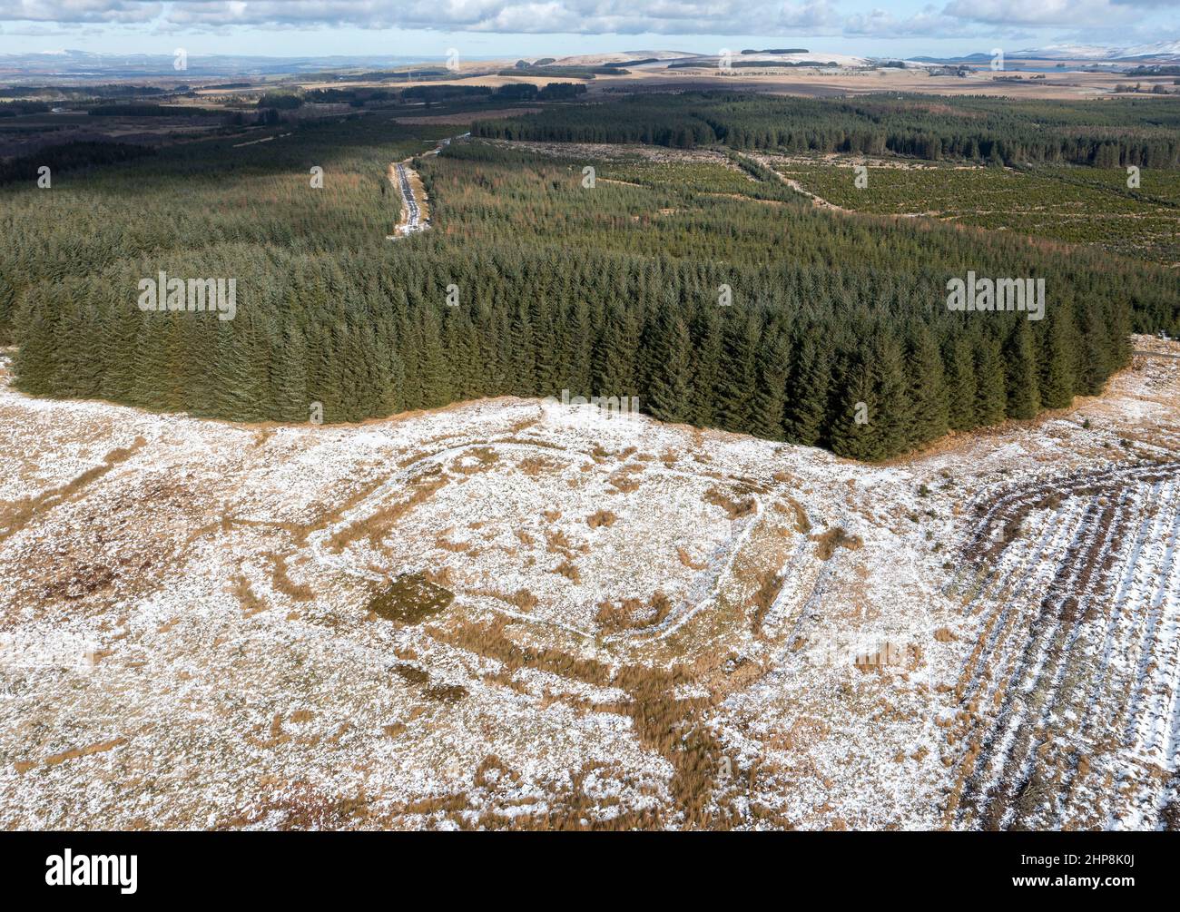 Castle greg aerial view hi-res stock photography and images - Alamy