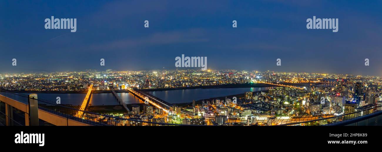Japan osaka birds eye view hi-res stock photography and images - Alamy