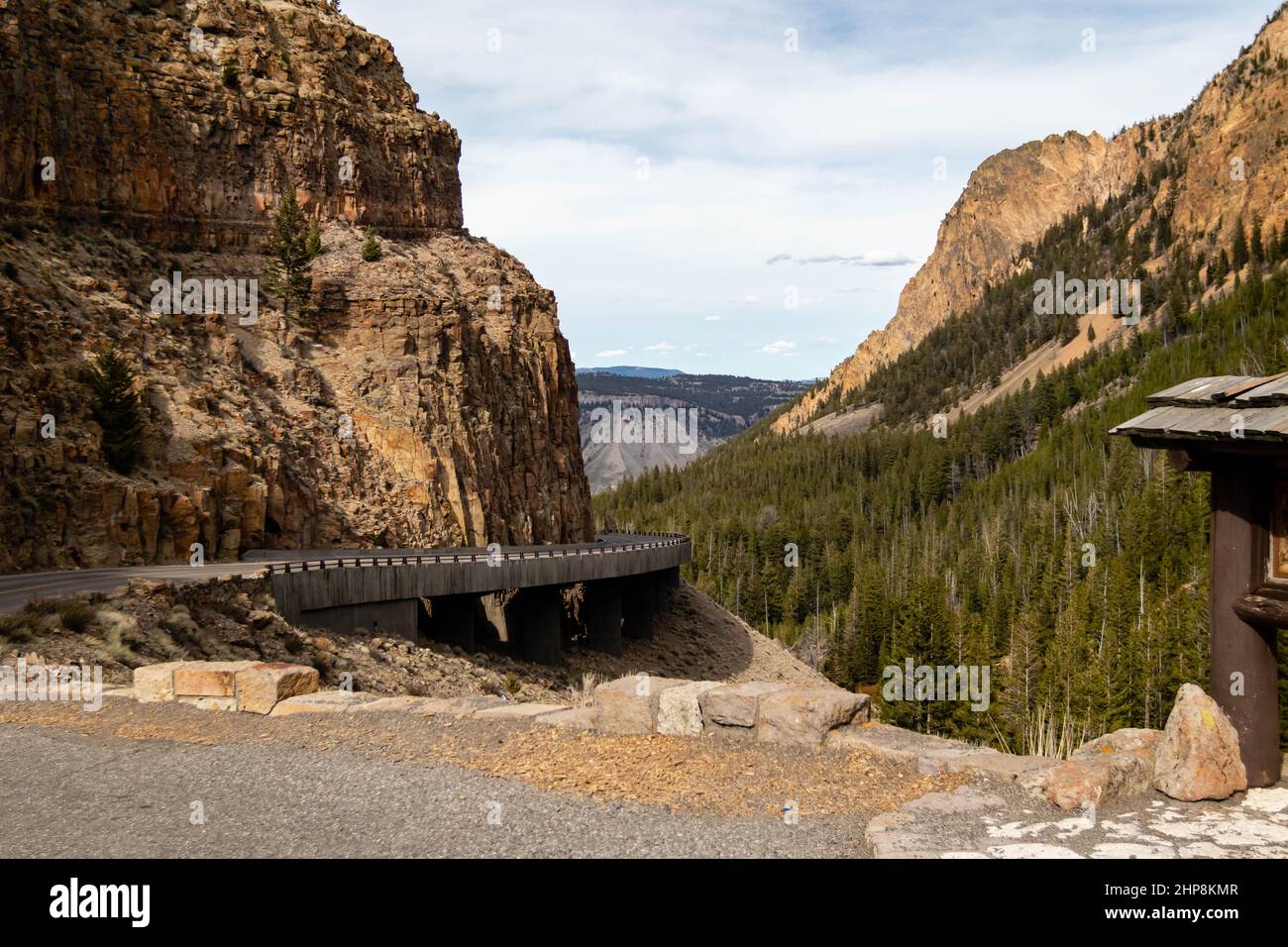Bridge on the Grand loop Road running through Golden Gate Canyon in ...