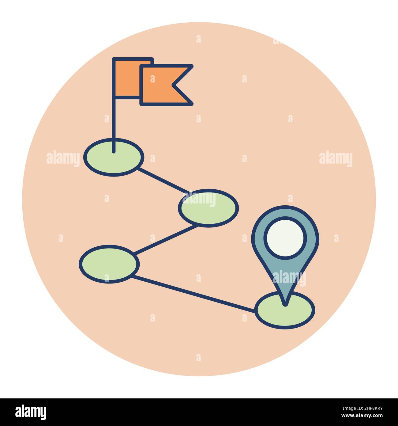 Route vector icon. Navigation sign Stock Vector Image & Art - Alamy