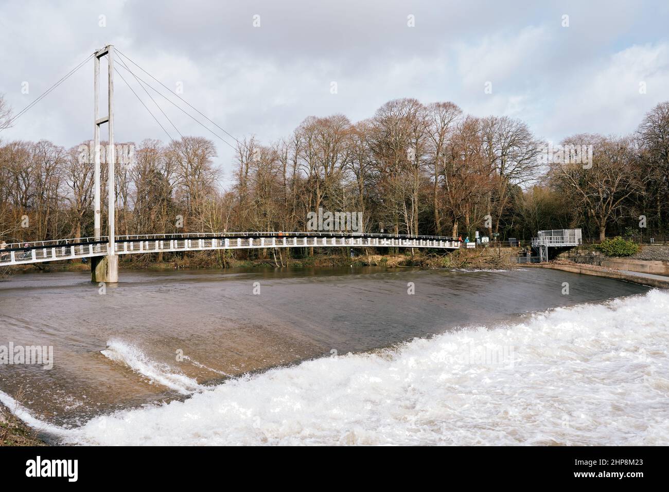 Blackweir Bridge over the Taff at Pontcanna Fields, Cardiff, after ...
