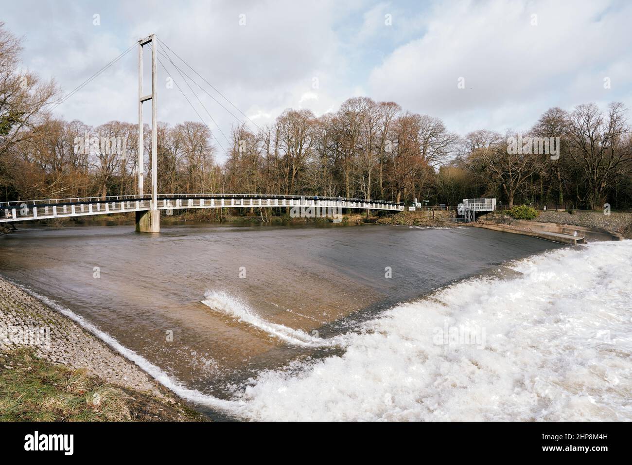 Blackweir Bridge over the Taff at Pontcanna Fields, Cardiff, after ...