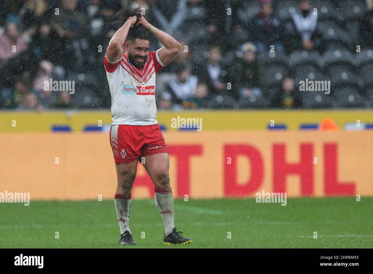 Konrad Hurrell (23) of St Helens during the game Stock Photo - Alamy
