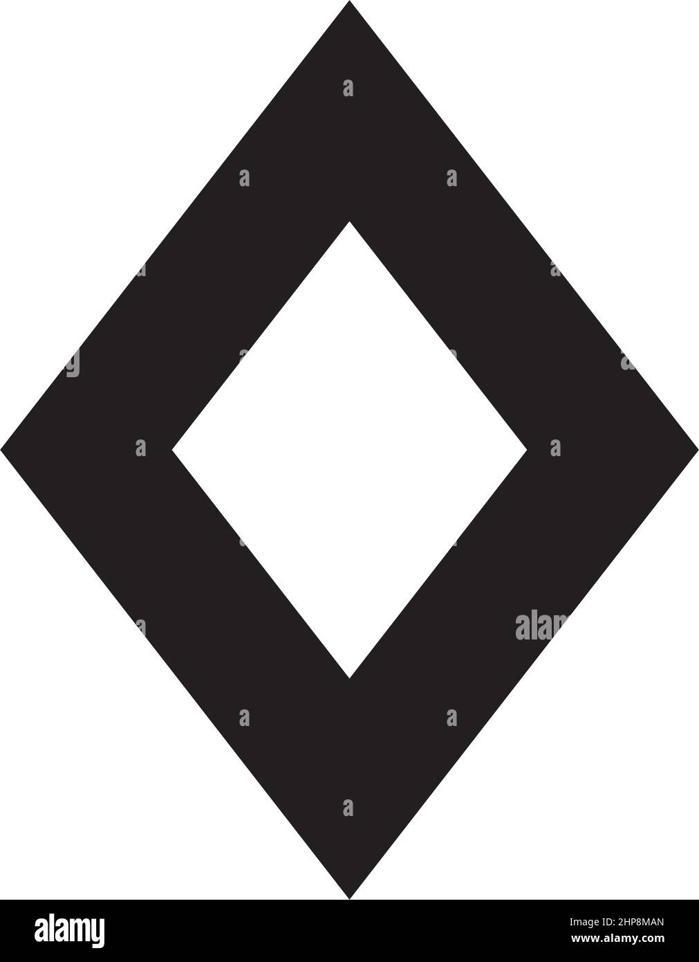 Rhombus symbol shape vector icon for creative graphic design ui element ...