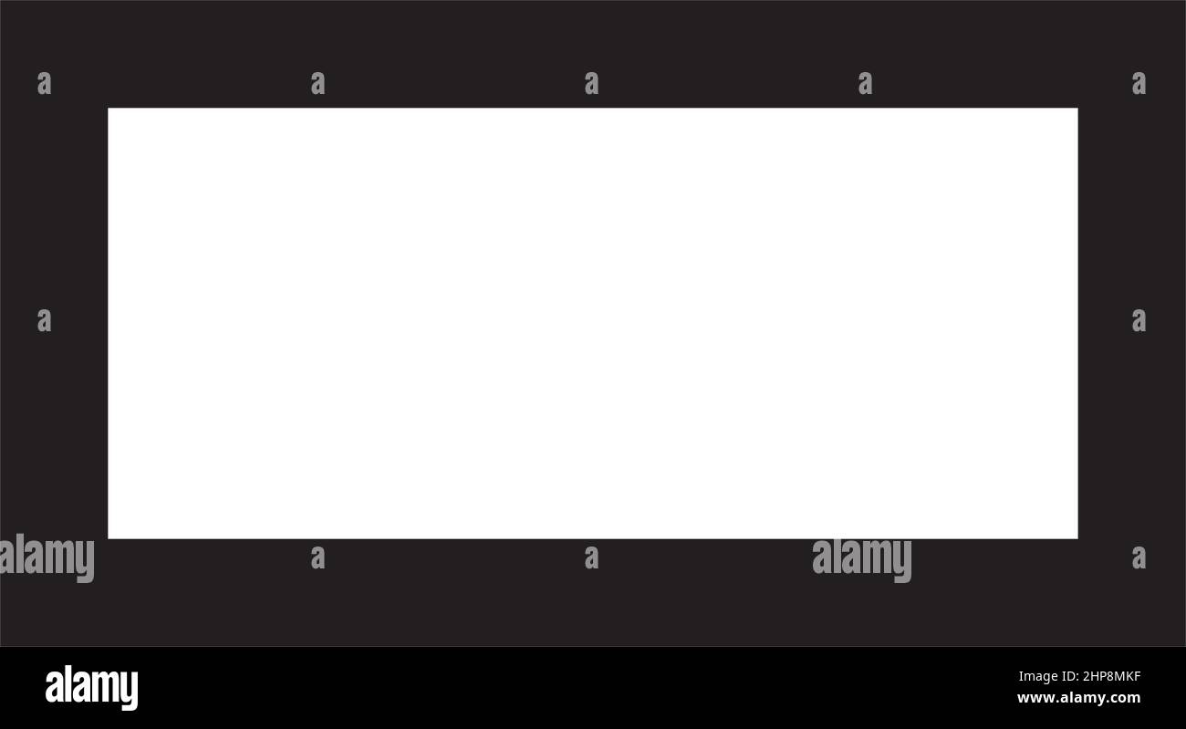 Rectangle Shape Icon Vector Outline Stroke Symbol For Creative Graphic Design Ui Element In A