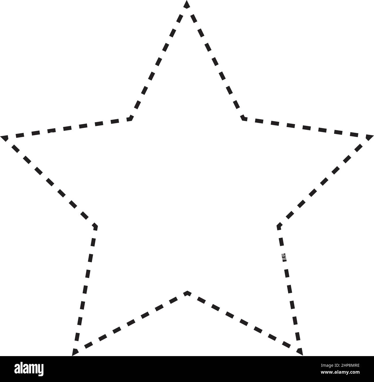 Star shape dotted icon vector symbol for creative graphic design ui ...