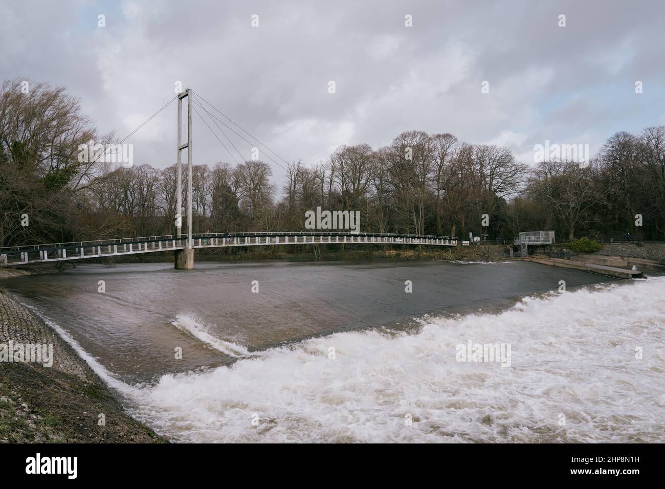 Blackweir Bridge over the Taff at Pontcanna Fields, Cardiff, after ...