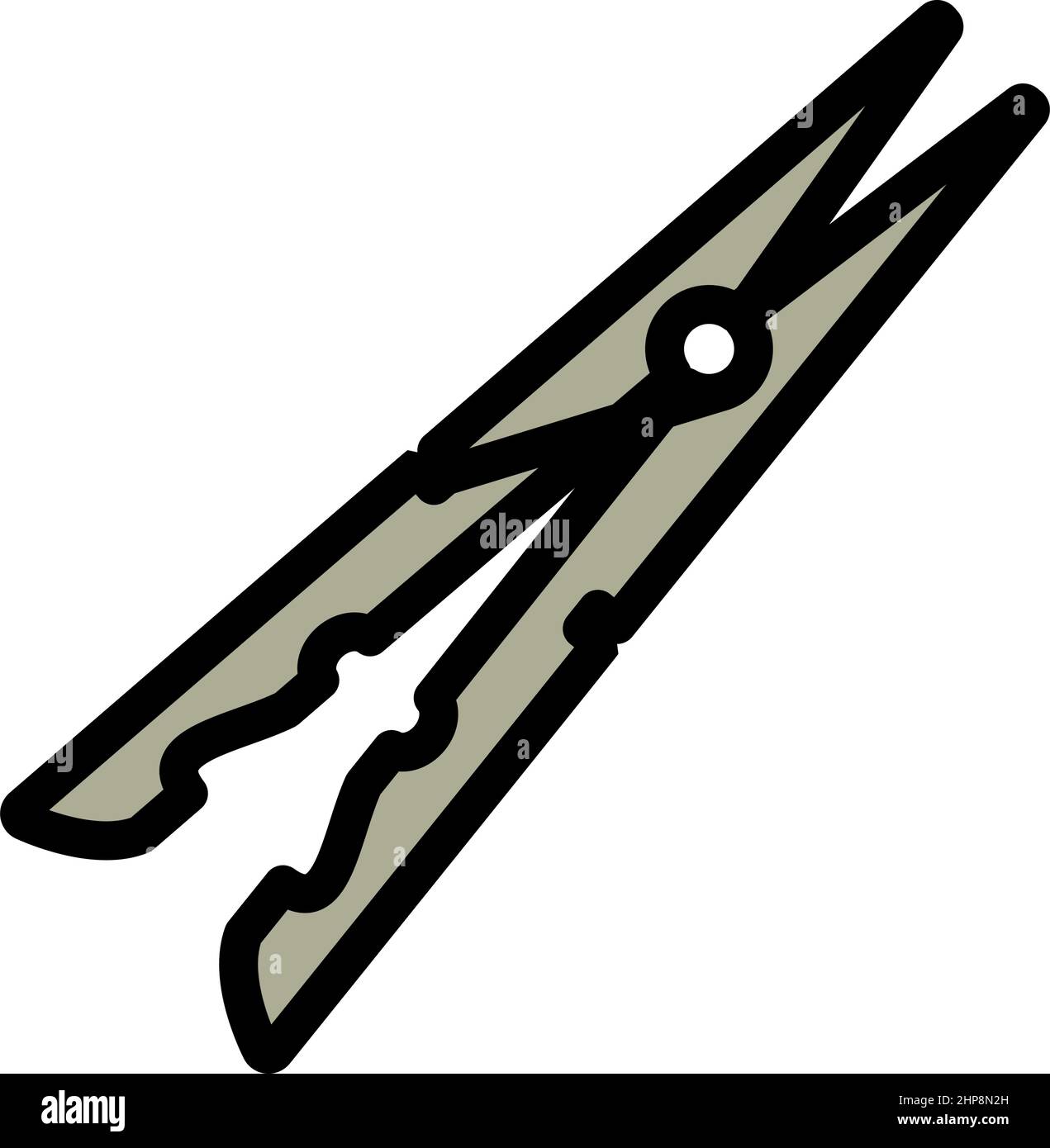 Clothes pin peg icon Stock Vector Images - Alamy