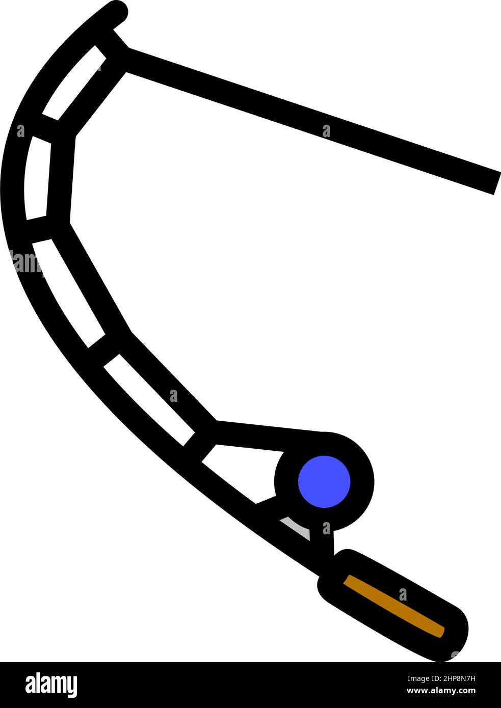 Icon Of Curved Fishing Tackle Stock Vector Image & Art - Alamy