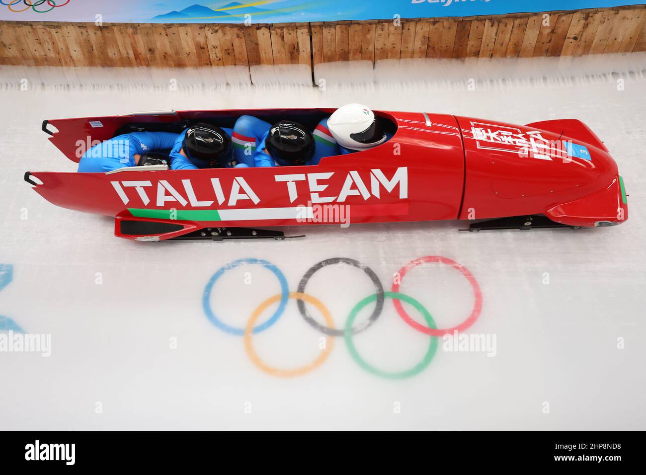 Beijing, China. 19th Feb, 2022. Patrick Baumgartner, Eric Fantazzini ...