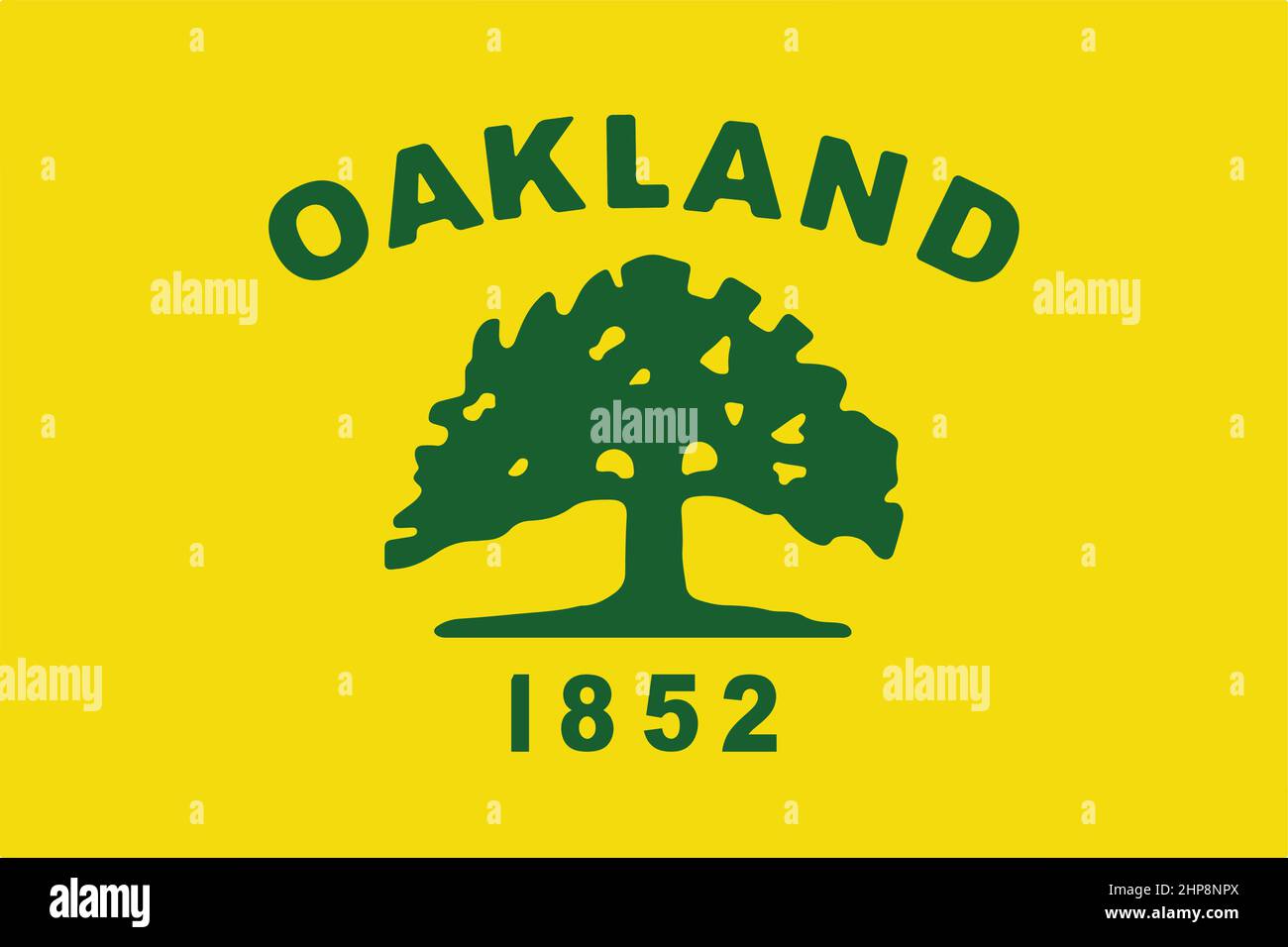 Oakland city flag Stock Vector Images - Alamy