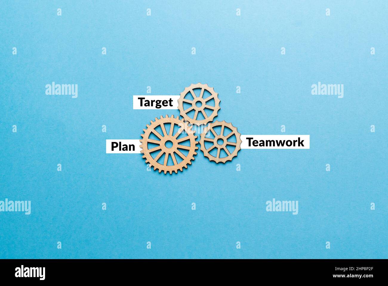 Marketing concept with gears ways to achieve goals. Tools for a ...