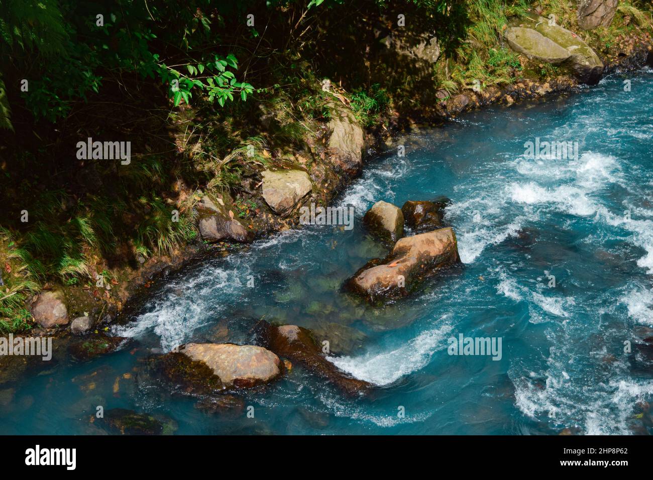 Celeste River (Rio Celeste) in Costa Rica Stock Photo - Alamy