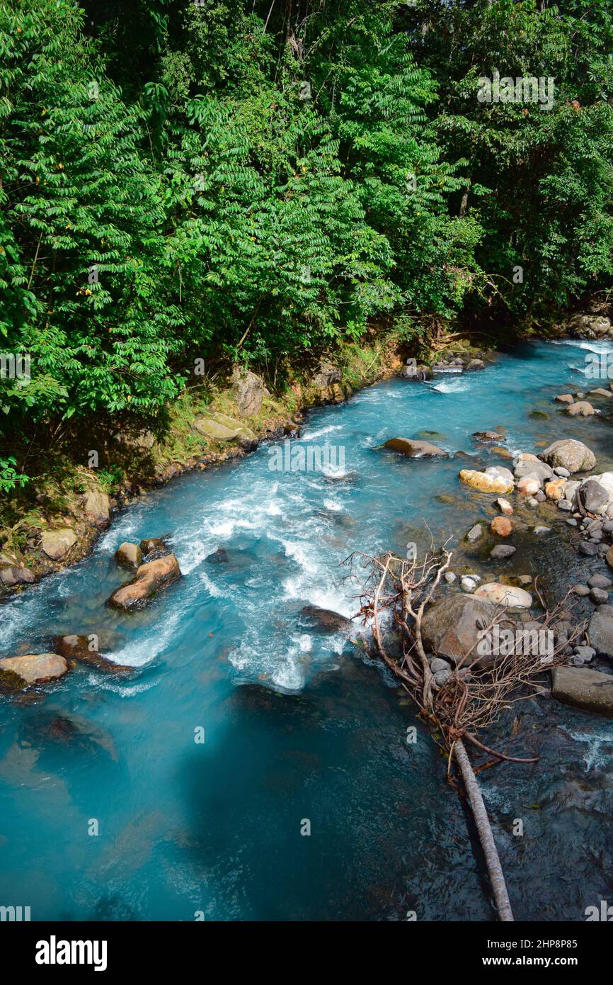 Celeste River (Rio Celeste) in Costa Rica Stock Photo - Alamy
