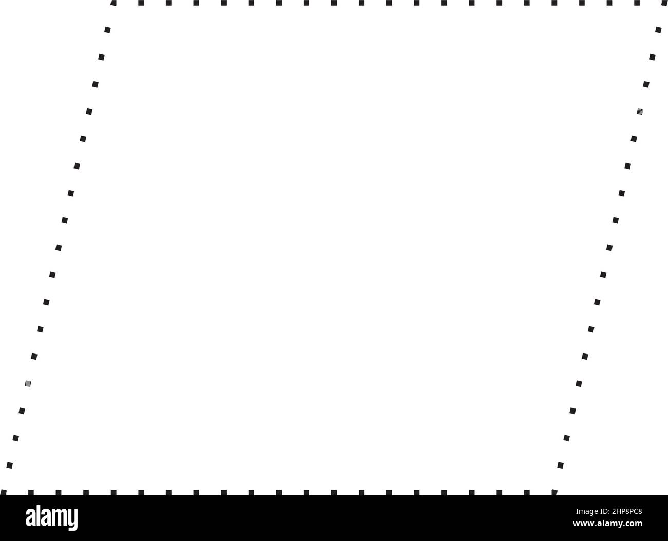 Parallelogram shape dotted symbol vector icon for creative graphic ...