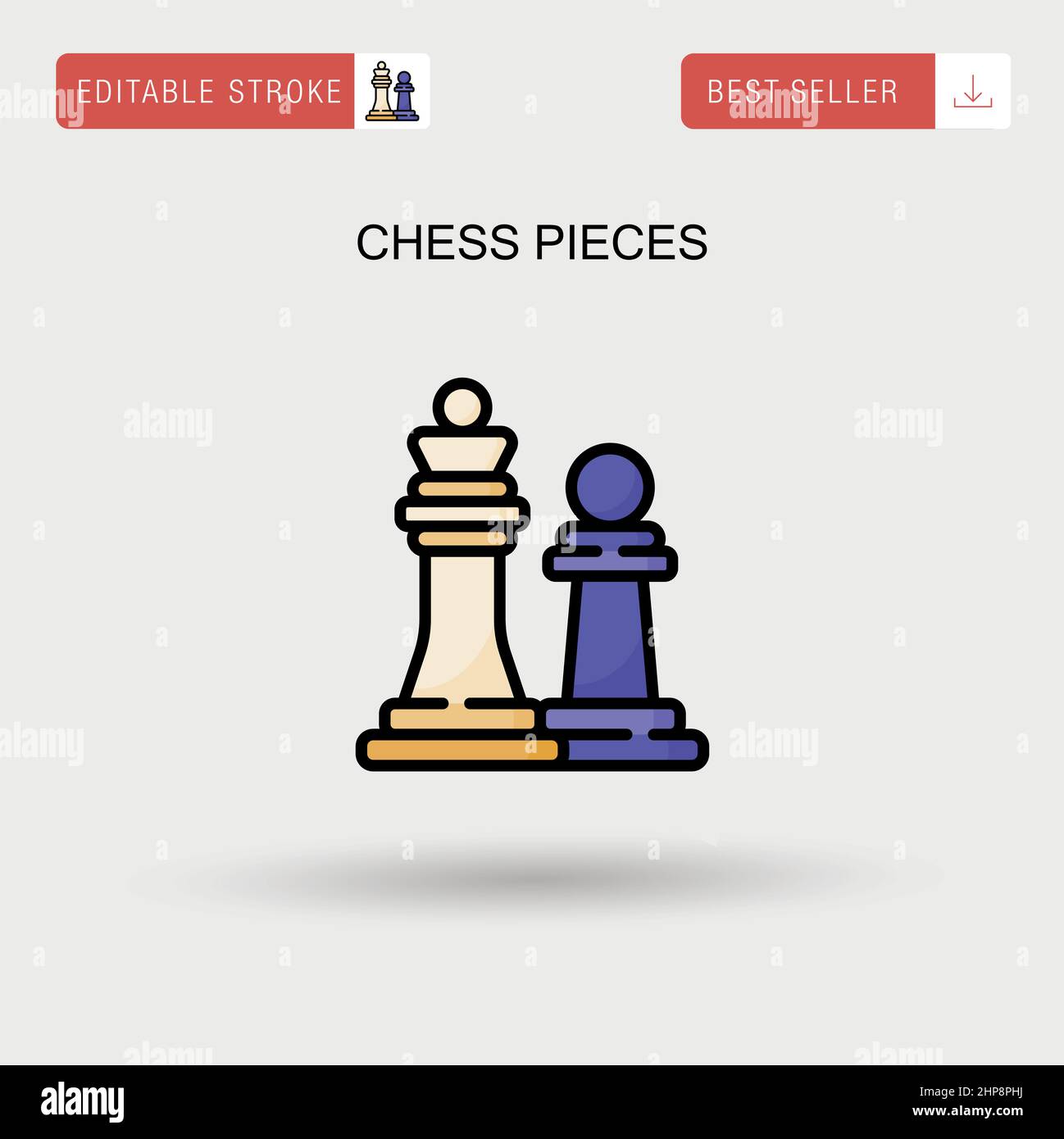 Chess set pieces board Stock Vector Images - Alamy