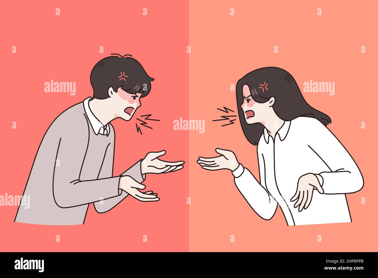 Problem yell Stock Vector Images - Alamy