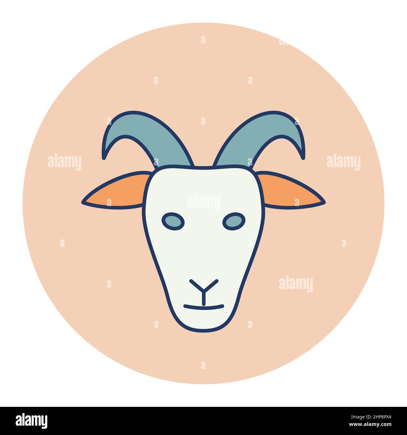 Goat symbol Stock Vector Images - Alamy