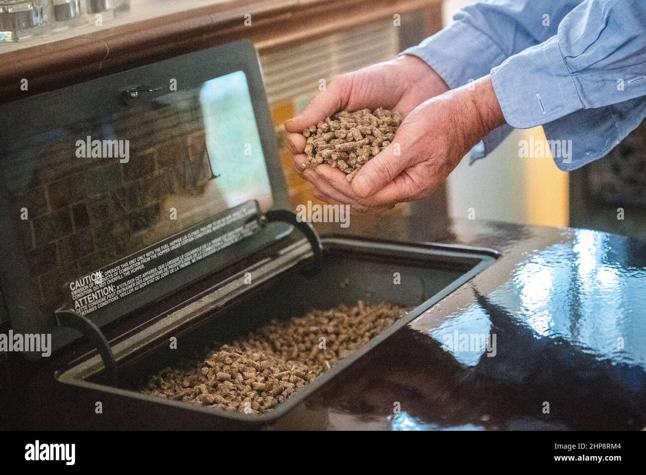 Pellet stove hi-res stock photography and images - Alamy