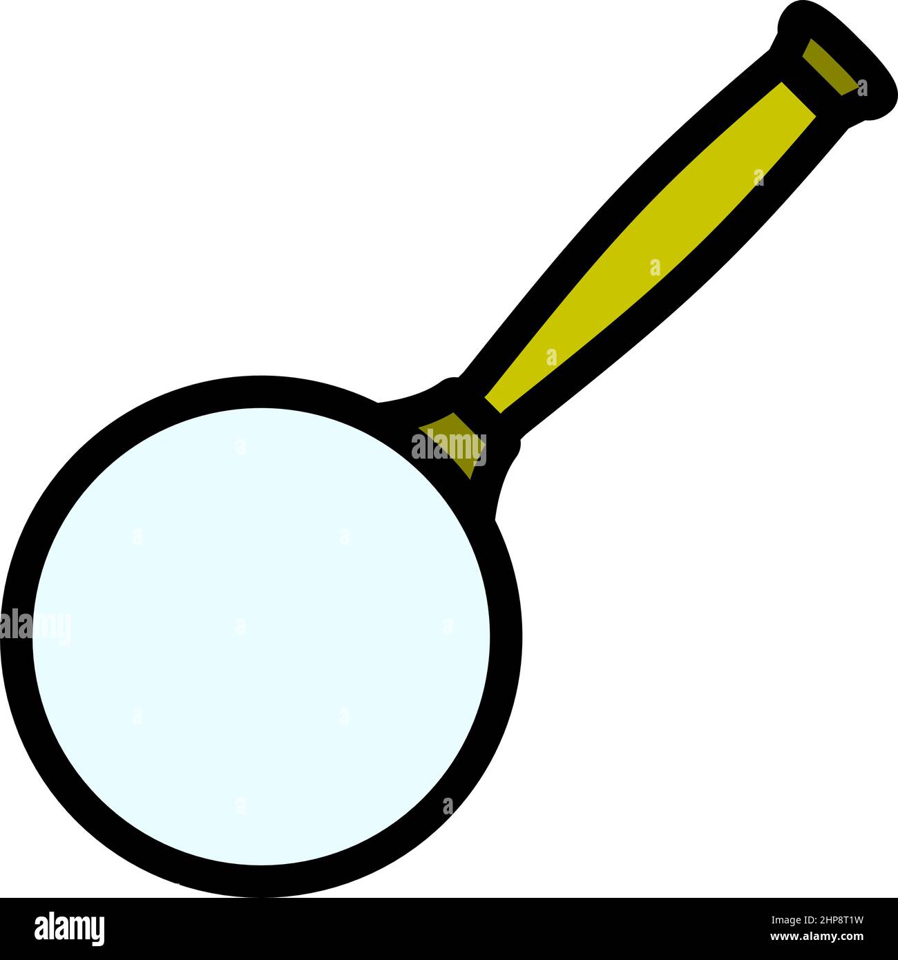 Magnifier illustration Stock Vector Images - Alamy