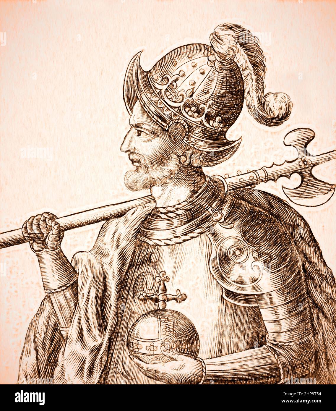 Stephen of Blois; 1097 - 1154; king of England from 1135 to 1154 Stock ...