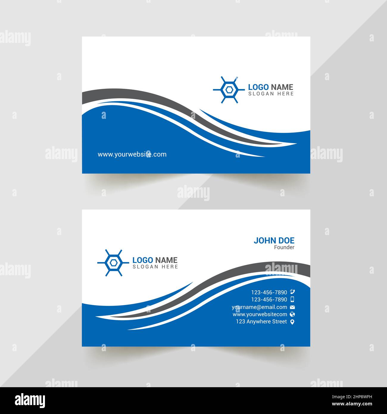 Name card template abstract Stock Vector Images - Alamy