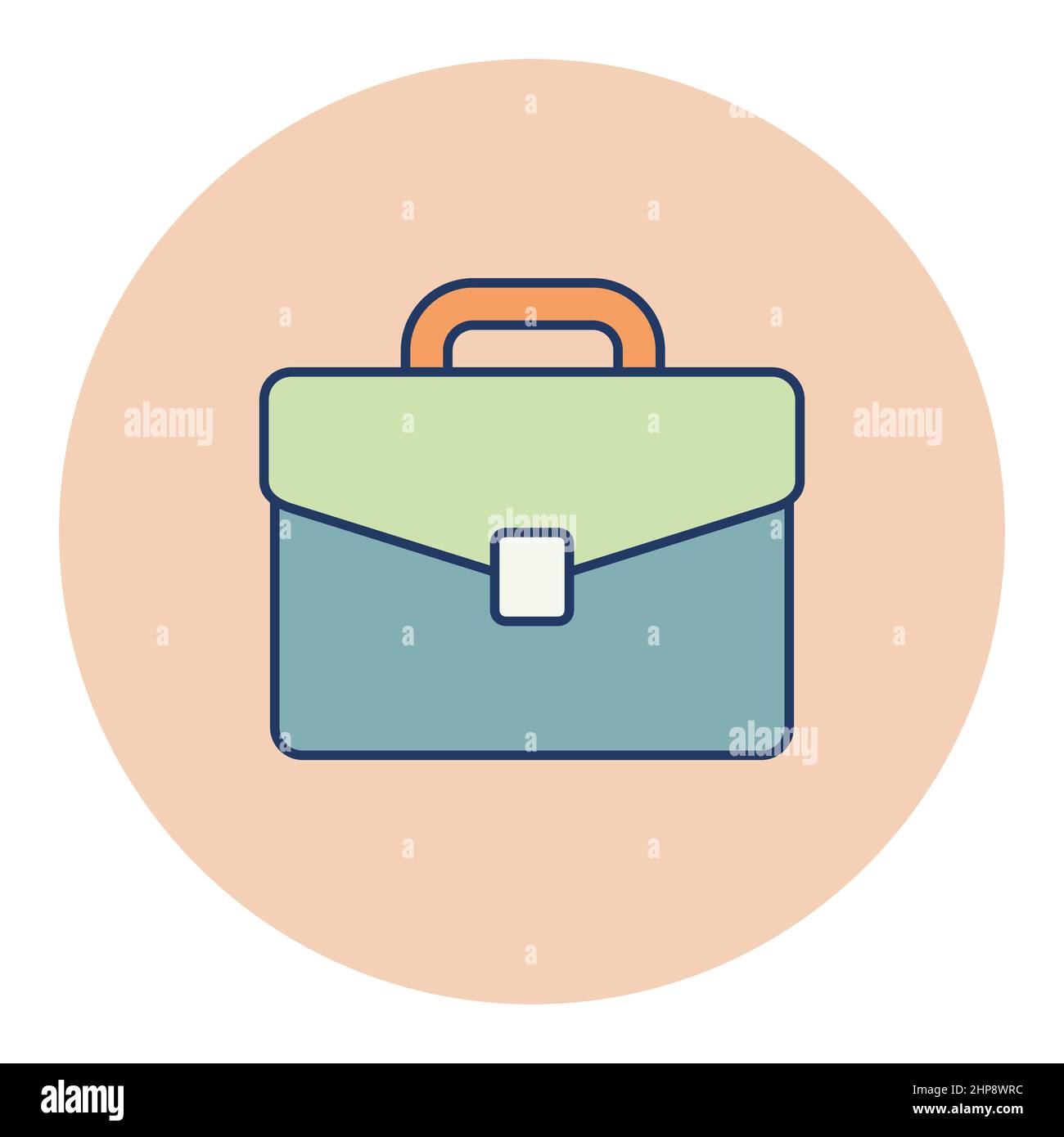 Work briefcase icon outline Cut Out Stock Images & Pictures - Alamy