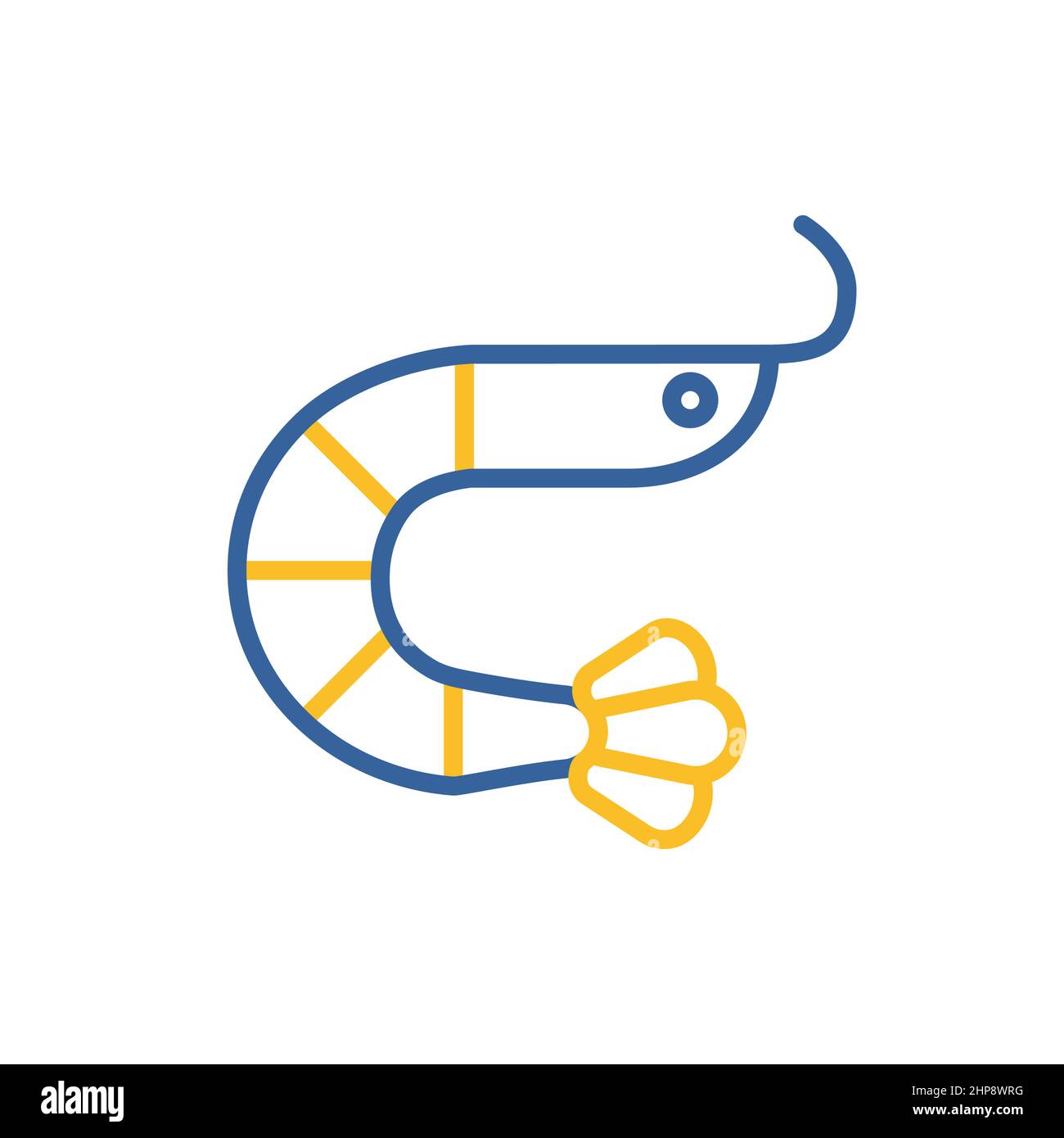 Shrimp vector icon. Fast food sign Stock Vector Image & Art - Alamy