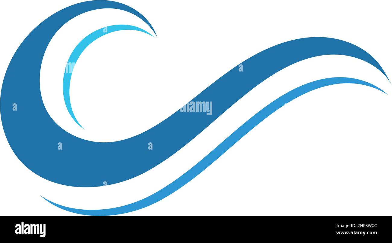 Water wave icon vector Stock Vector Image & Art - Alamy