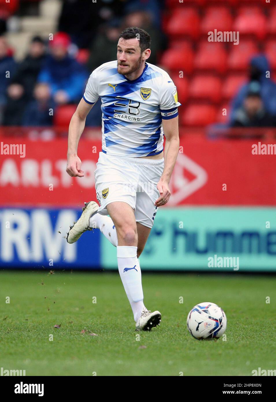 Oxford United's Elliott Moore in action during the Sky Bet League One ...