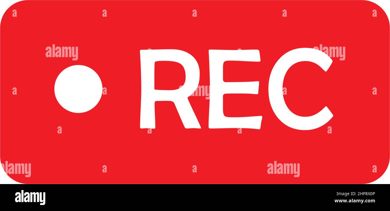 recording icon vector illustration design template Stock Vector Image ...