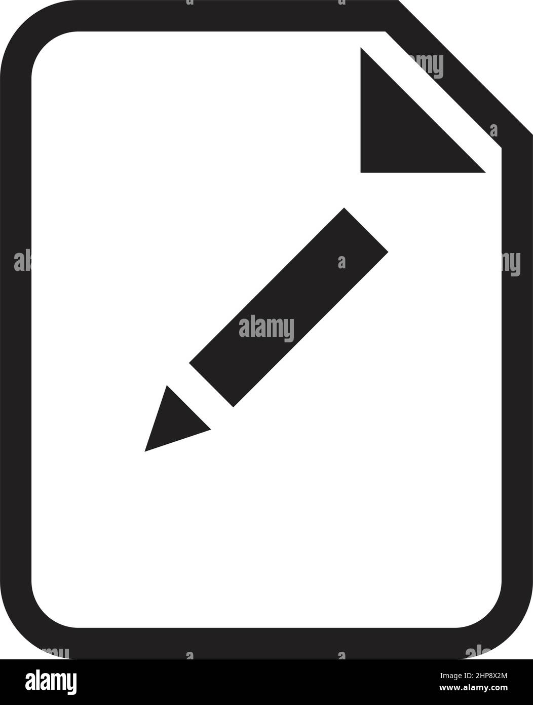 Edit document file icon vector with editing symbol for business ...