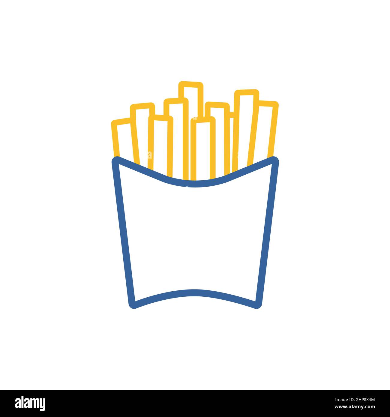 French fries box Stock Vector Images - Alamy