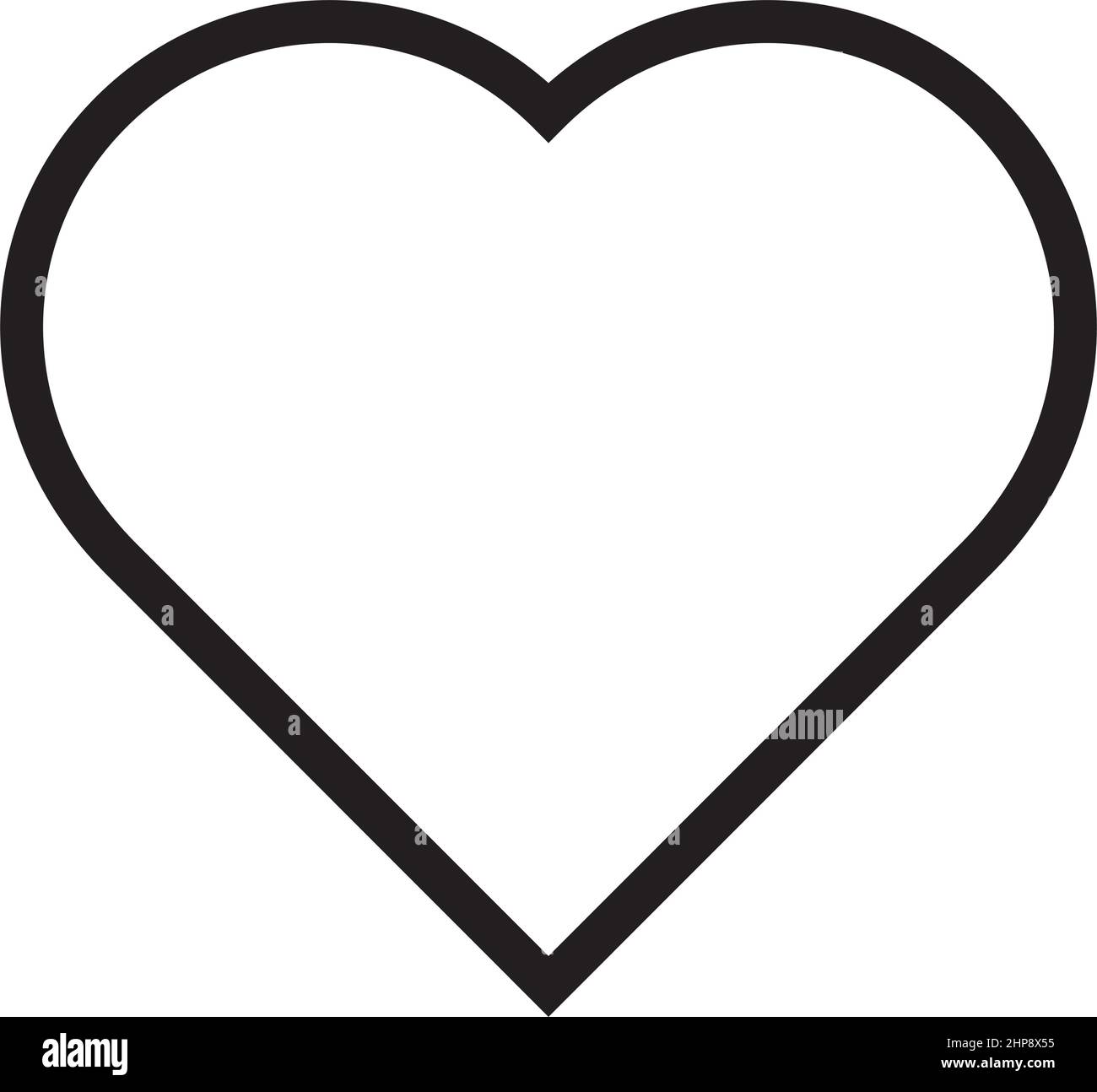 Heart Shape Dashed Symbol Icon Vector For Creative Graphic Design Ui Element In A Pictogram