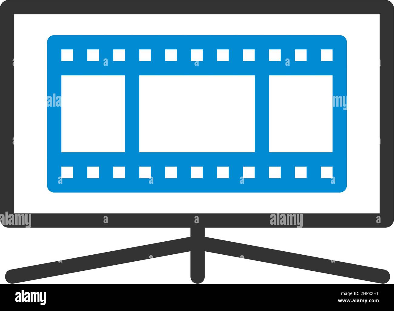 Cinema TV Screen Icon Stock Vector Image & Art - Alamy