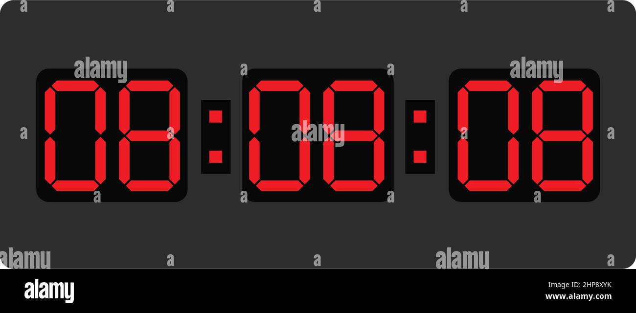 Retro digital clock hi-res stock photography and images - Alamy