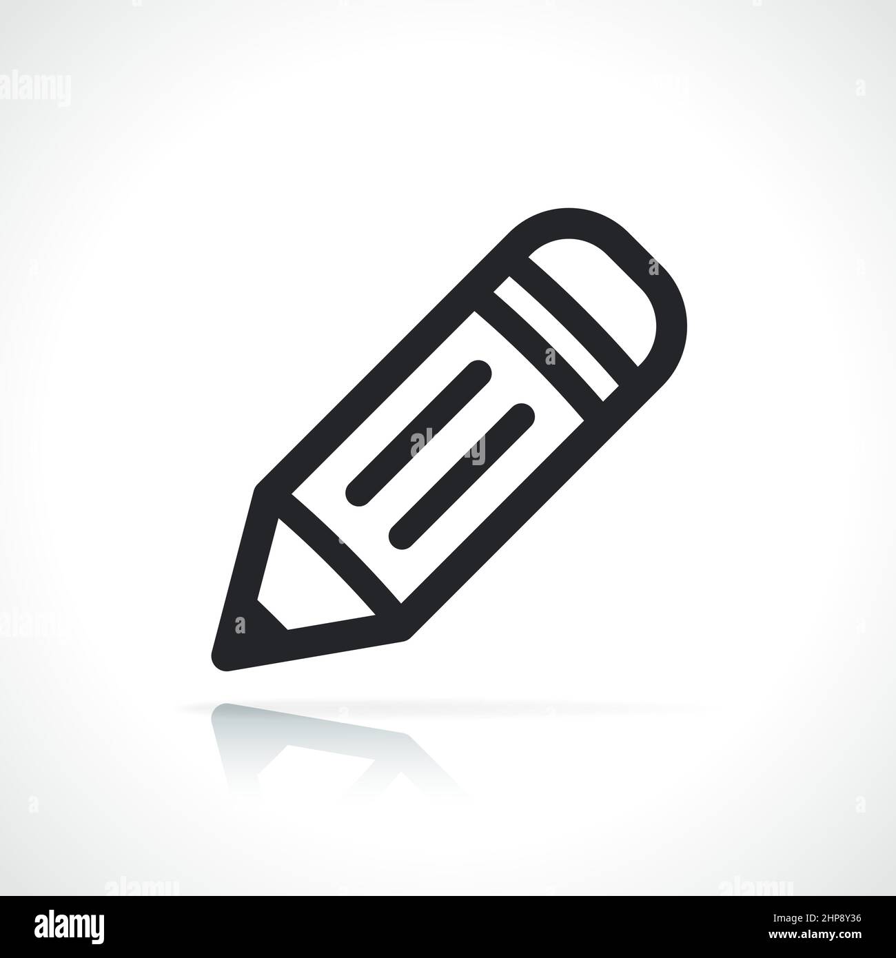 Pencil icon linear vector Stock Vector Images - Alamy