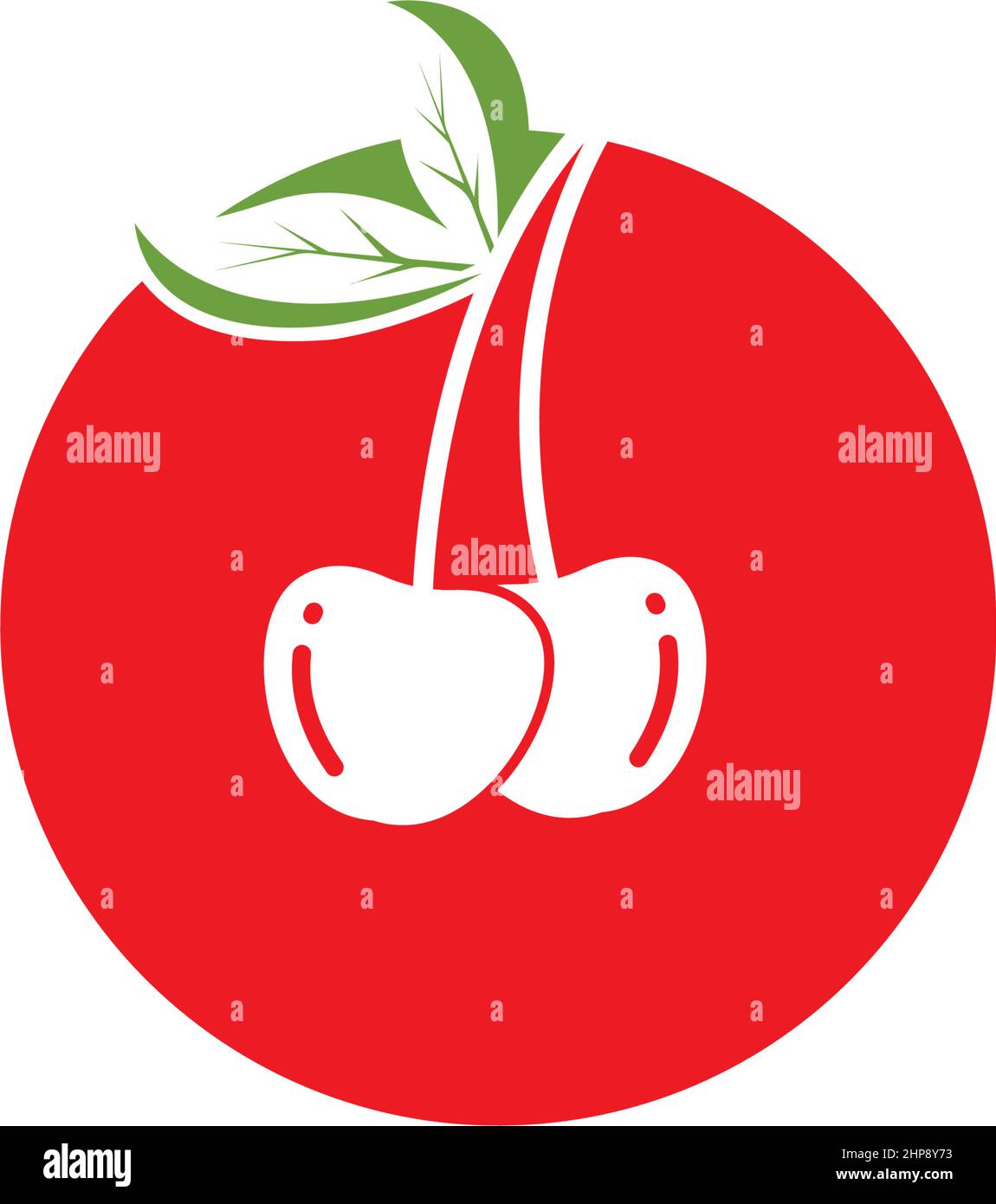 cherry fruit icon vector illustration Stock Vector Image & Art - Alamy