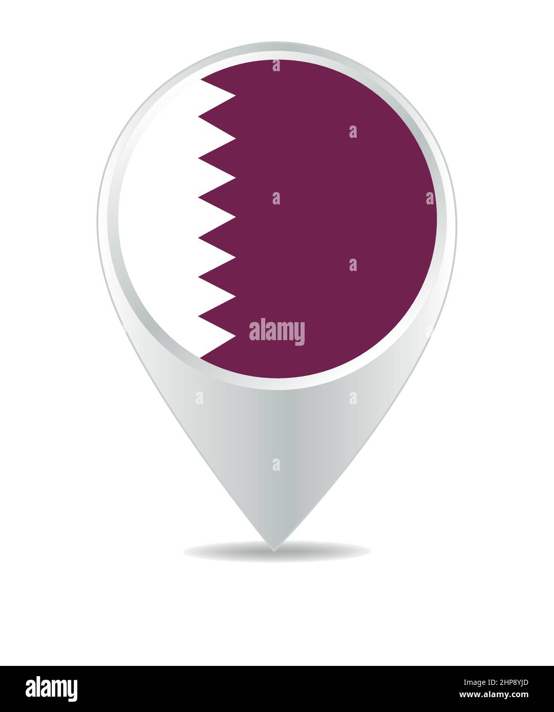 Location Icon for Qatar Stock Vector Image & Art - Alamy