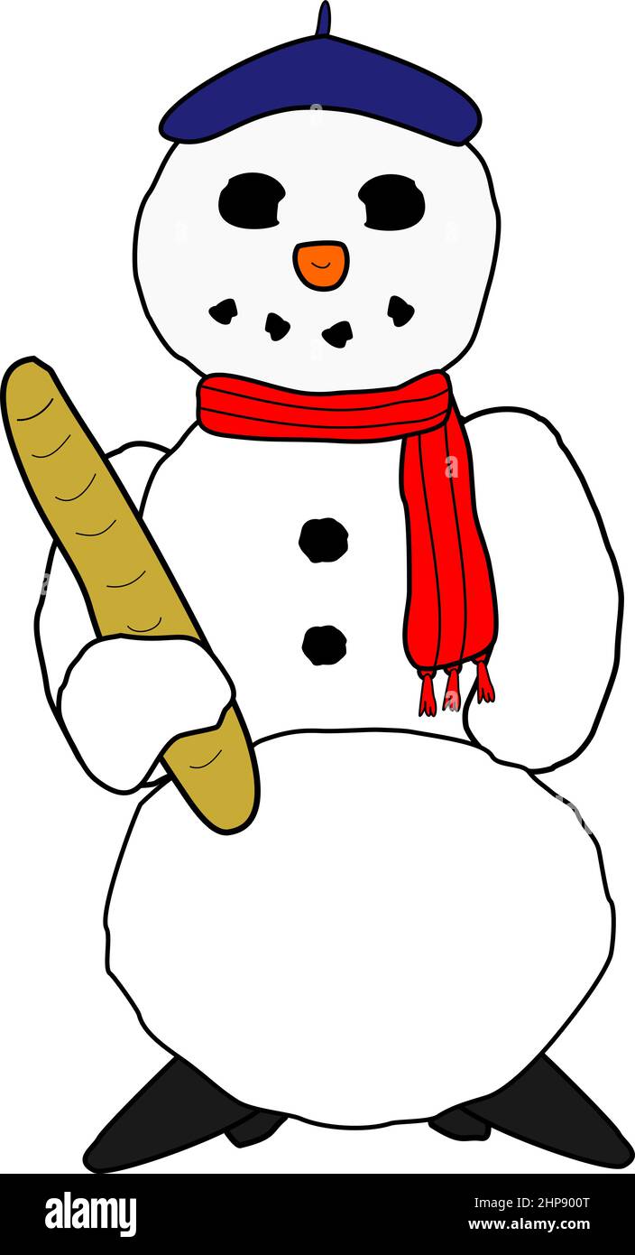 French beret baguette hi-res stock photography and images - Alamy