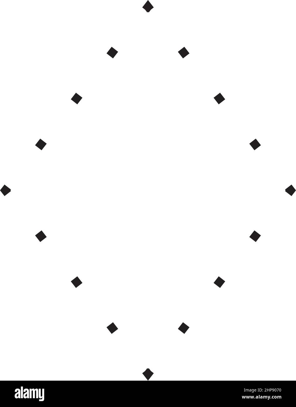 Rhombus shape dotted symbol vector icon for creative graphic design ui ...