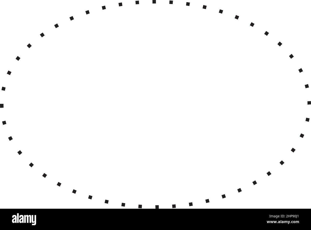 Ellipse shape dotted symbol vector icon for creative graphic design ui ...