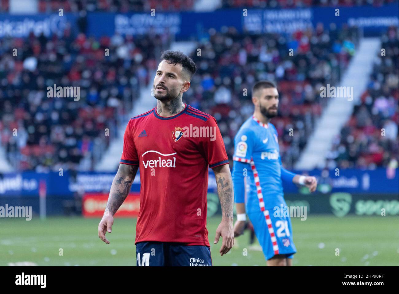 19th February 2022; stadium El Sadar; Pamplona; Navarra; Spain; Primera ...