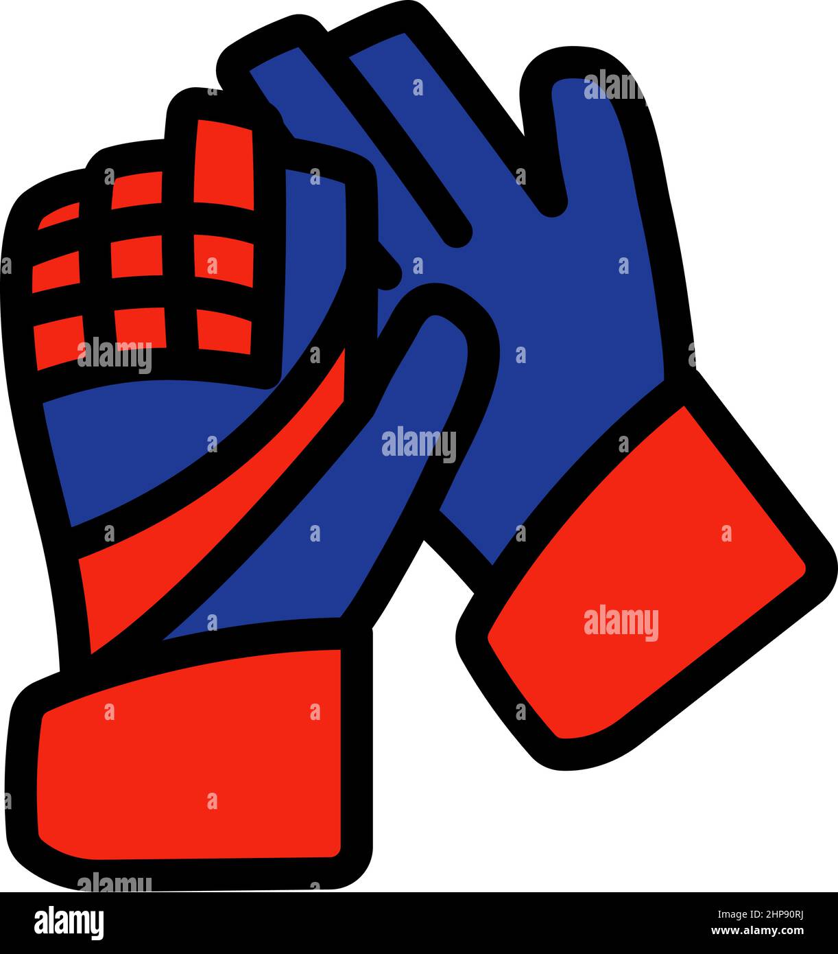 Icon Of Football Goalkeeper Gloves Stock Vector Image & Art - Alamy