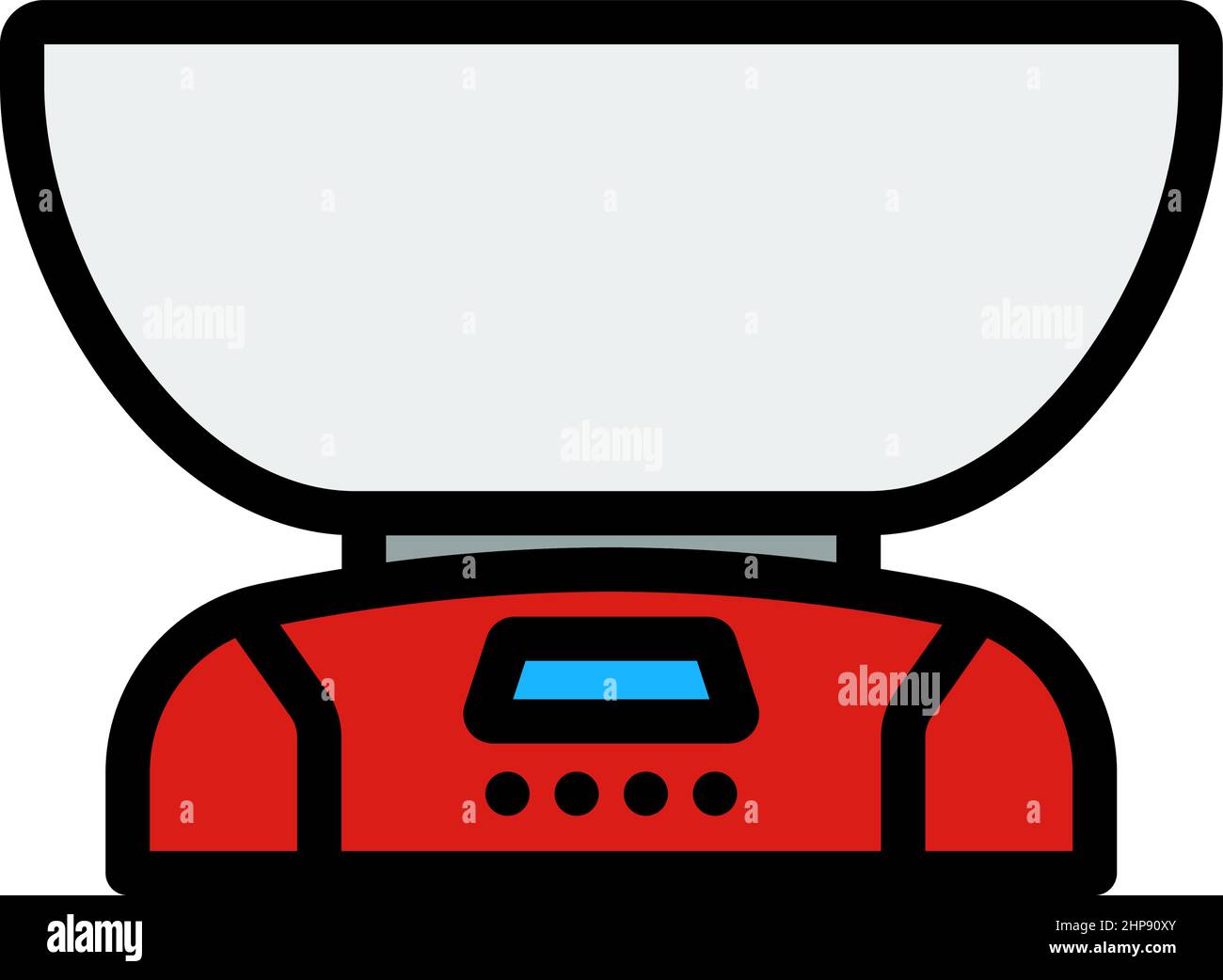 Kitchen Electric Scales Icon Stock Vector Image & Art - Alamy