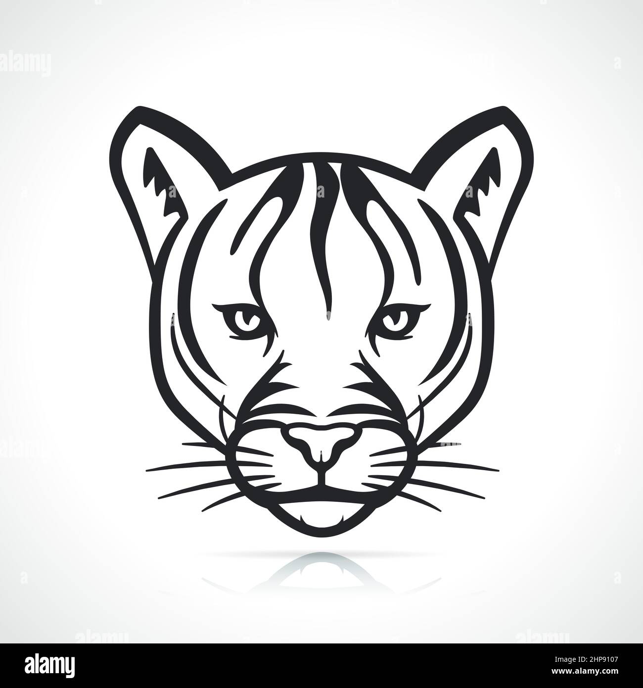 Cougar Face Silhouette